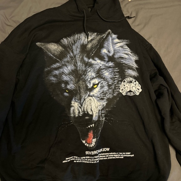 Darc Sport | Shirts | Darc Sport Black Wolf Graphic Sweatshirt | Poshmark